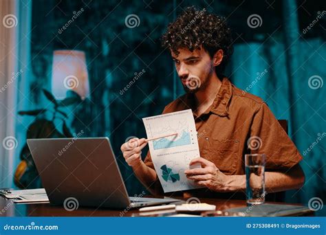 Businessman Explaining Data In Report Stock Image Image Of