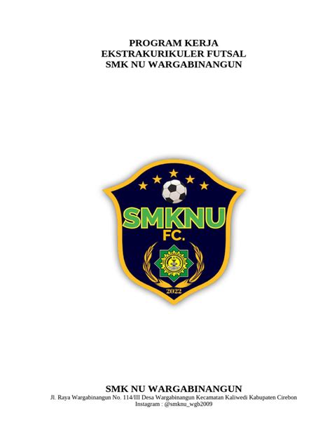 Program Kerja Futsal Pdf