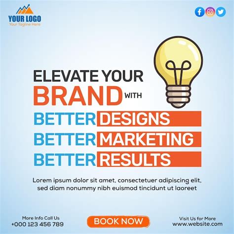 Premium Vector Elevate Your Brand With Better Design Marketing Result