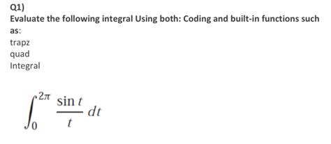 Solved Q Write A Matlab Code To Solve The Following Chegg