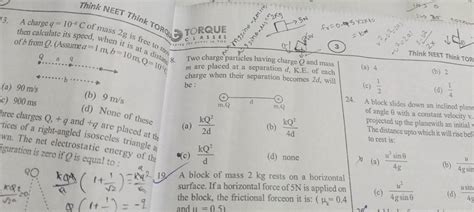 A block slides down an inclined plane of angle θ with a constant velocity