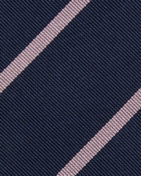 Silk Woven Tie In Navyorchid Bar Stripe Shop Sid Mashburn