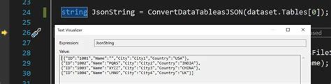 How To Convert Json From Table And Dataset In C Thecodebuzz