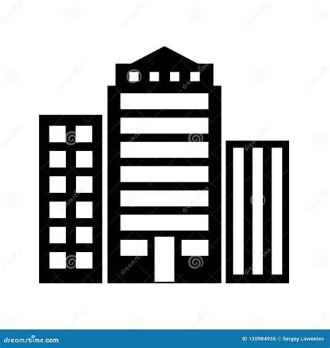 Buildings Icon Architecture Symbol Stock Vector Illustration Of