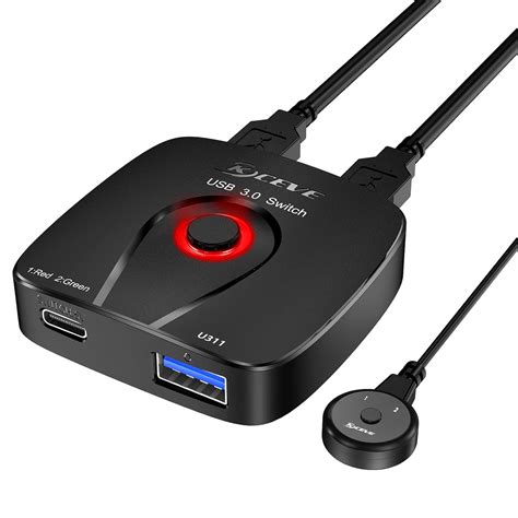 Amazon Com USB 3 0 Switch Selector NAWEN USB Sharing Switch 2 In 1 Out USB Switcher 2