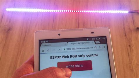 Led Strip Control Using Esp32 Arduino Ide And Husarnet