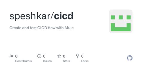 github speshkar cicd create and test cicd flow with mule