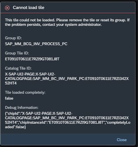 Cannot Load Tile Error In Fiori Launchpad Groups Sap Community