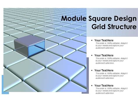 Module Square Design Grid Structure Powerpoint Slide Images Ppt