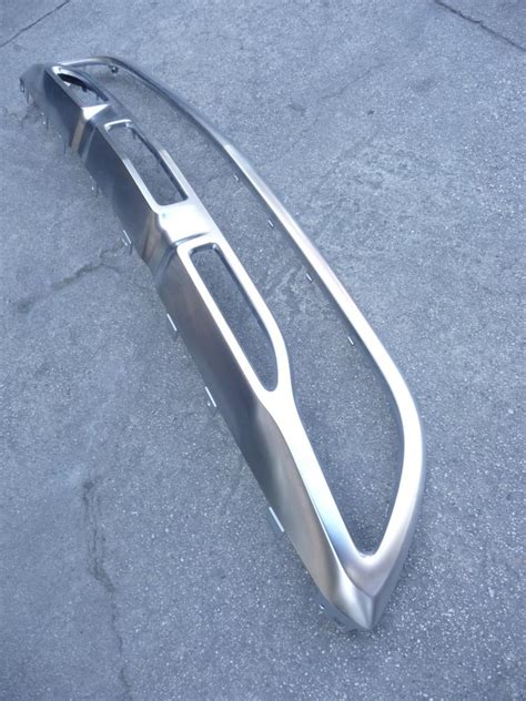 17 19 Mercedes Benz Gla X156 Bumper Center Front Satin Chrome Lip