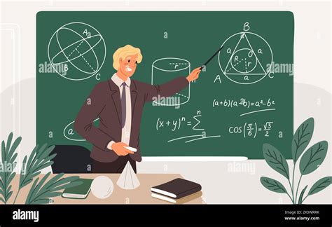 Geometry Teacher Giving Lecture School Education Learning Mathematics Math Formulas And