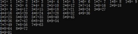 C语言打印九九乘法表的多种方式and多种形式（完整，左上，左下，右上，右下）c语言打印99乘法表 Csdn博客