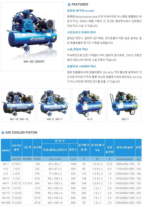 홍보관 제품 한신콤프레샤 남동공단점 제품홍보관