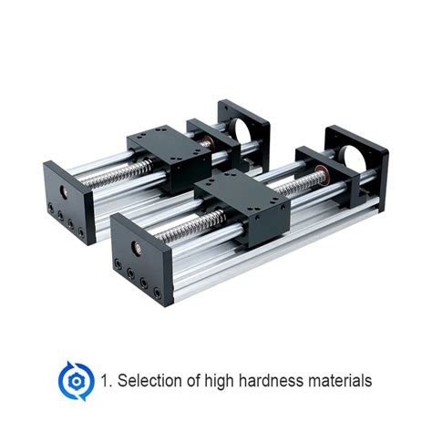 Cnc Z Axis Sliding Table 100 500mm Effective Stroke Cnc Linear Guide Stage Ball Screw Actuator