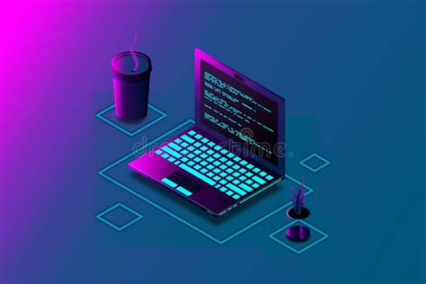 Programming Or Software Development Web Page Template Vector