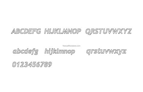 Letters And Numbers Autocad Block Free Cad Floor Plans