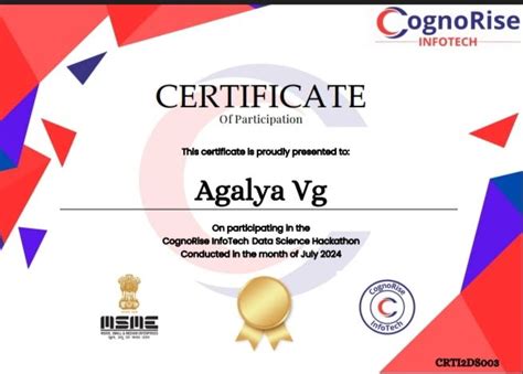 agalya v g on linkedin datascience hackathon cognoriseinfotech machinelearning dataanalysis…