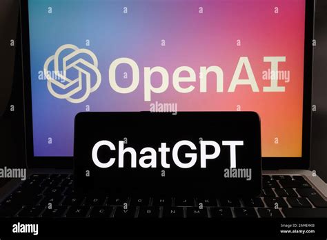 ChatGPT Logo Seen On Smartphone And Laptop Display With Blurred OpenAI