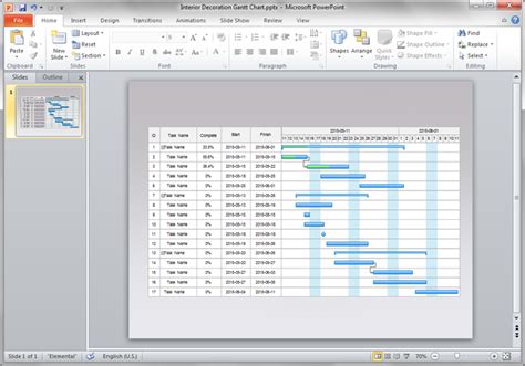 Create Gantt Chart For PPT Edraw