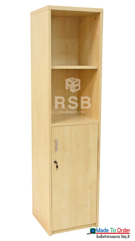 ตู้เก็บเอกสาร 2 ชั้นบนโล่ง 2 ชั้นล่างบานเปิดทึบ ขนาด 80 X 40 สูง 160 Cm รหัส 1145 โต๊ะทำงาน