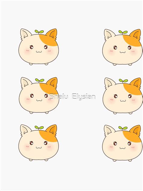 Cute Orange Chibi Cat Sticker For Sale By Monashalu15 Redbubble