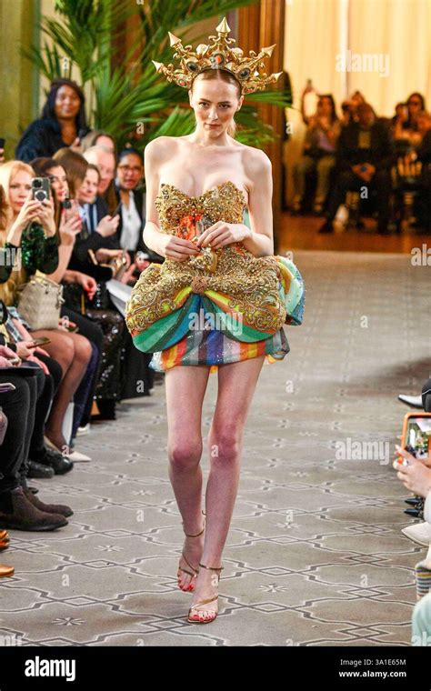 A Model Walks The Runway During The Serbia Fashion Week Runway