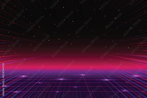Pixel Art Background 8 Bit Game Retro Game For Game Assets In Vector