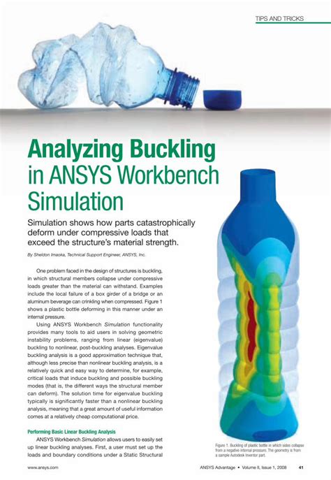 PDF Analyzing Buckling In ANSYS Workbench Simulation PDF FileAnalyzing Buckling In ANSYS