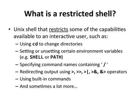 escape from shellcatraz breaking out of restricted unix shells