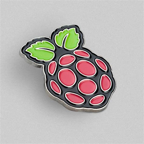 Raspberry Pi Iron Stamped Pin Badge Pimoroni