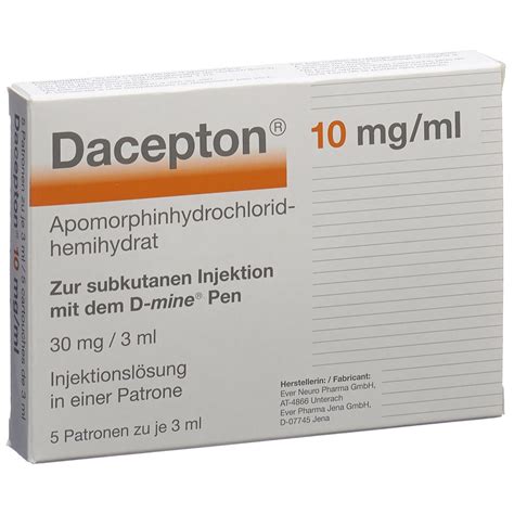 Dacepton Inj Lös 30 Mg3ml Patronen 3 Ml Online Bestellen