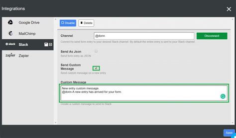 Send Custom Message To Slack Abcsubmit