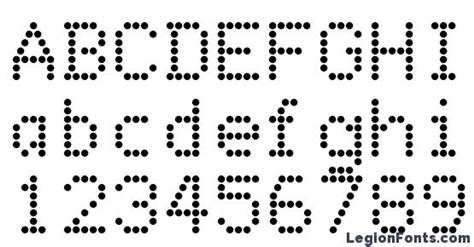 Dot Matrix Font Download Free Legionfonts