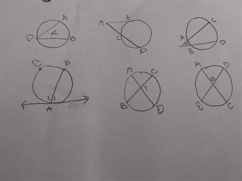 Geometry Circle Test Diagram Quizlet