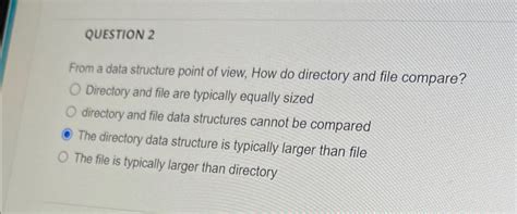 Solved Question 2from A Data Structure Point Of View How Do