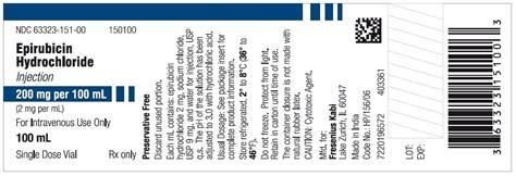Epirubicin Package Insert
