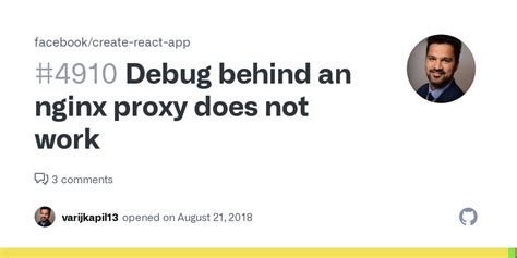 Debug Behind An Nginx Proxy Does Not Work · Issue 4910 · Facebookcreate React App · Github