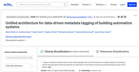 unified architecture for data driven metadata tagging of building automation systems