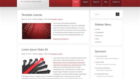 Free Htmlcss Template Cron Free Html Templates Free Css Templates And More