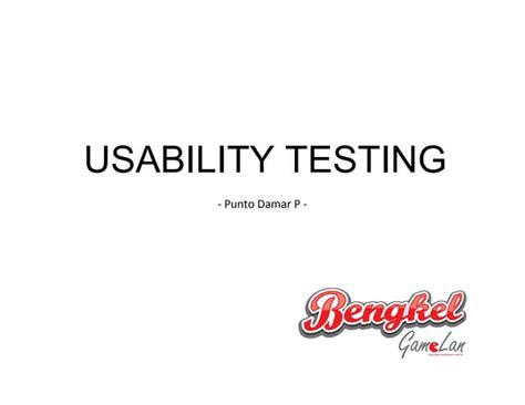 Usability Testing Ppt