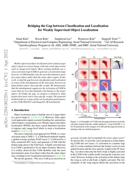 PDF Bridging The Gap Between Classification And Localization For
