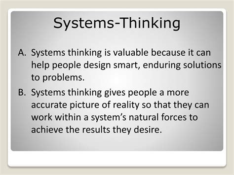 Ppt Systems Thinking Powerpoint Presentation Free Download Id 3475438