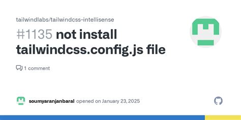 Not Install Nfigjs File · Issue 1135 · Tailwindlabstailwindcss Intellisense
