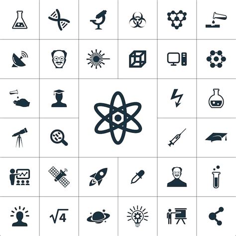 Premium Vector Science Icons Universal Set