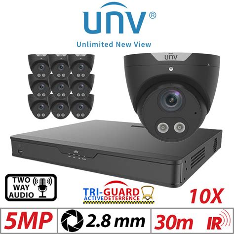 5mp 16ch Uniview Ip Kit 10x Uniview Tri Guard Colorhunter 24 7