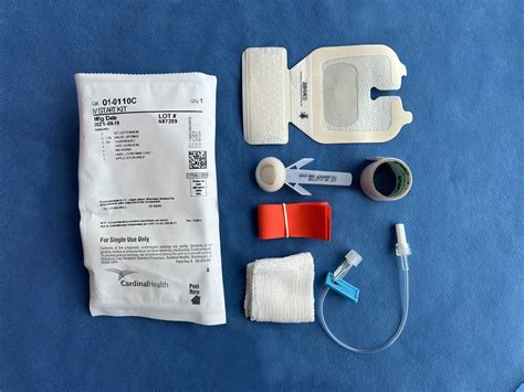 Iv Start Kit With Extension Set Tegaderm Dressing And Chloraprep Iv
