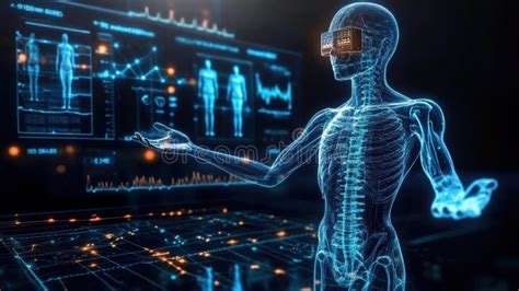 Artificial Intelligence In Healthcare Analyzing Human Body Scan Stock