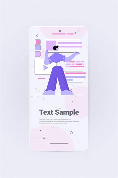 Premium Vector Man Developer Creating Mobile Website Ui Web