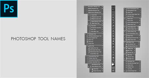 Photoshop Tool Names Learn Every Tool In The Toolbar