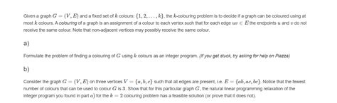 given a graph g v e and a fixed set of k